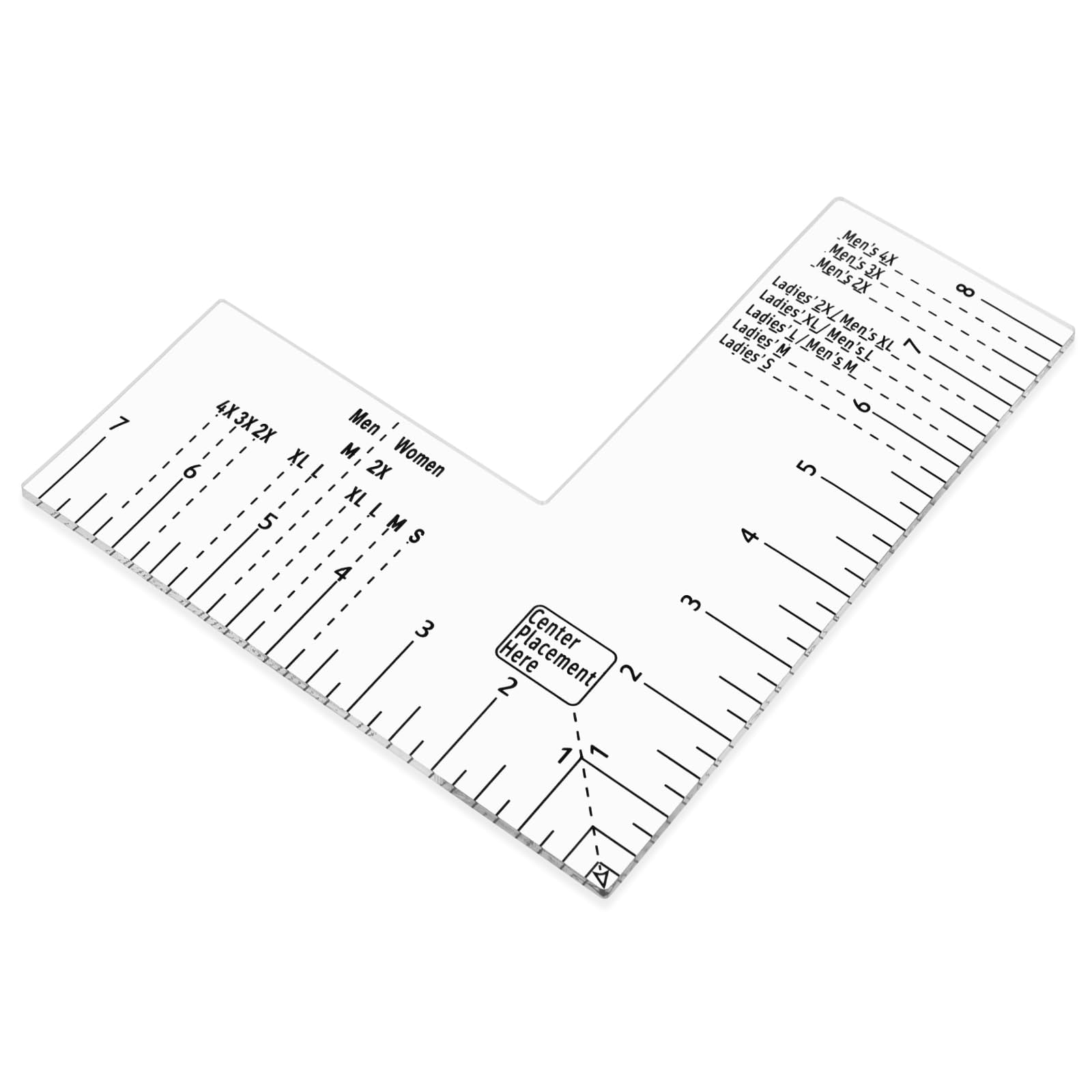 COMNICO Left Chest Logo Placement Tool, T-Shirt Ruler Guide for Vinyl ...