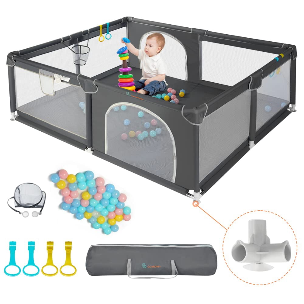 COMOMY Playpens for Babies and Toddlers, 63"x63" Baby Playard Extra ...