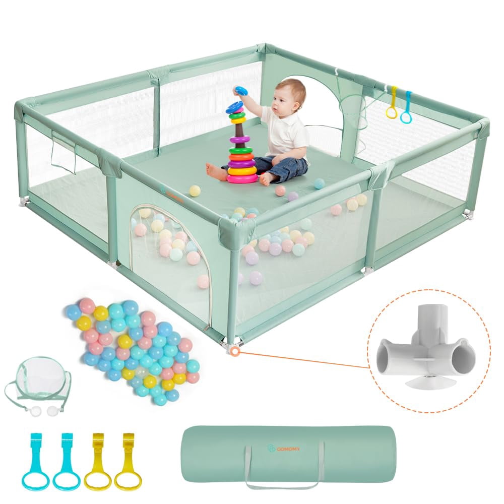 COMOMY Playpens for Babies and Toddlers, 79"x79" Baby Playard Extra ...