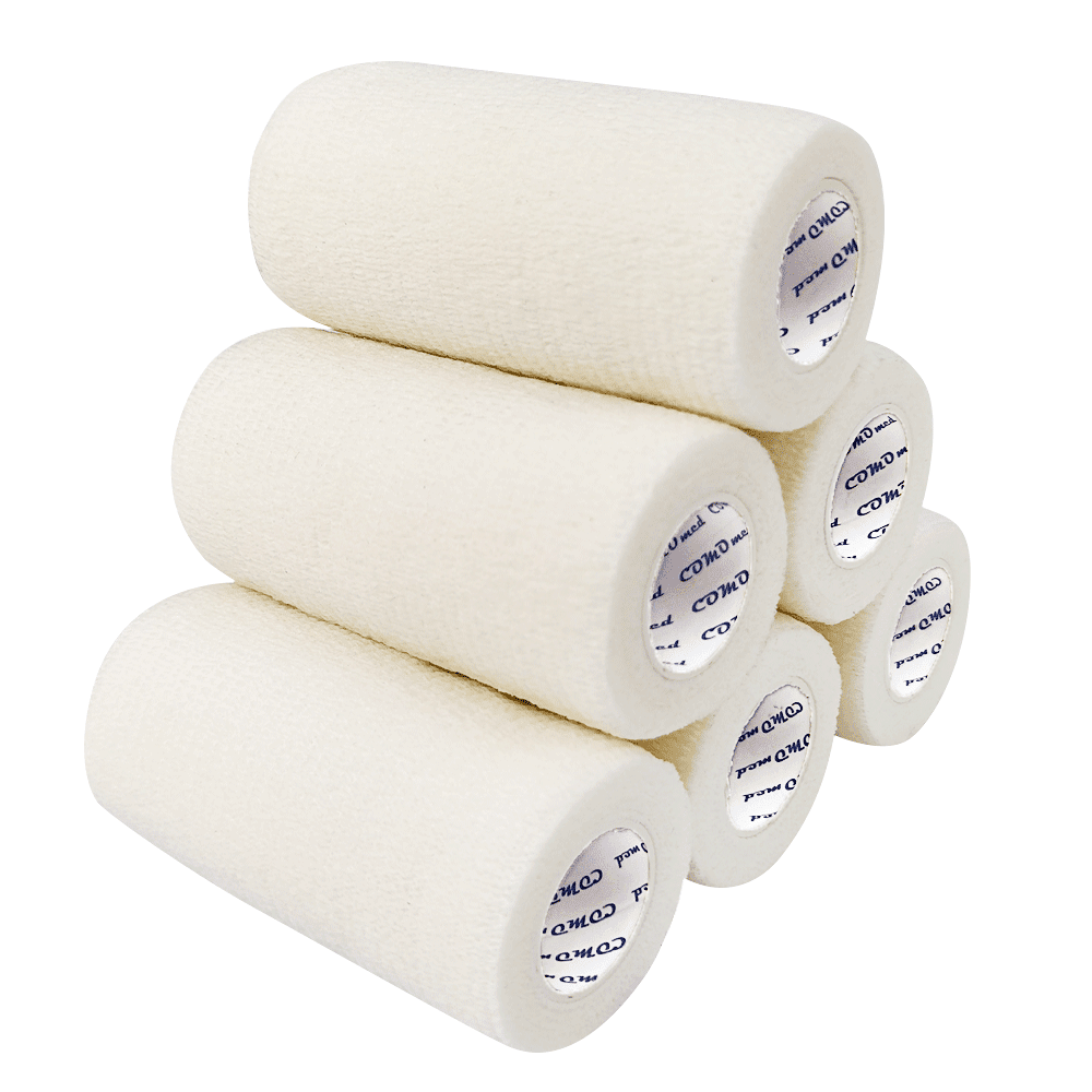 COMOmed Self-Adhesive Bandages First Aid Medical Tape 4" x 5 yards 6 ...