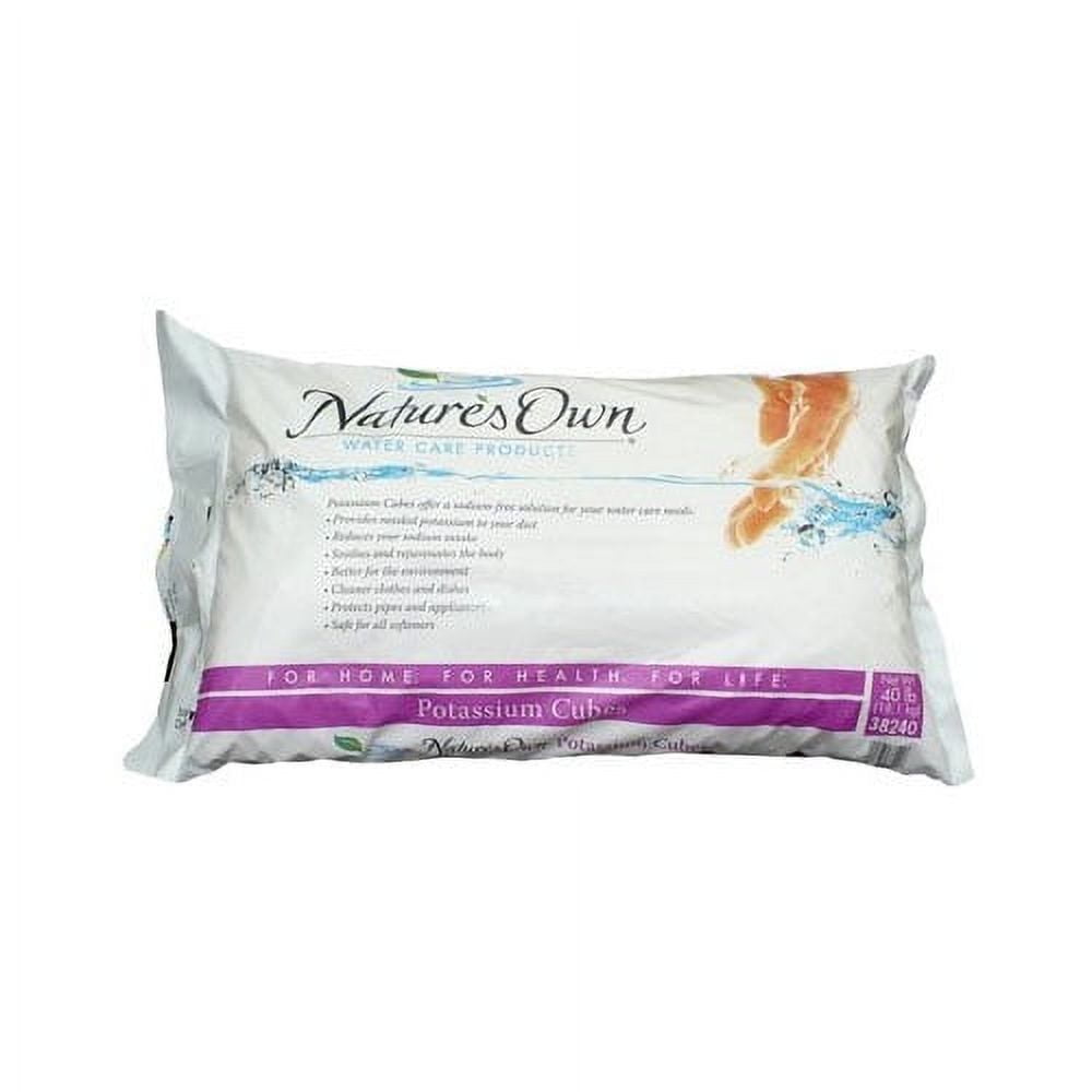 Compass Minerals - 40LB Nature's Own Potassium Water Softener Cubes ...