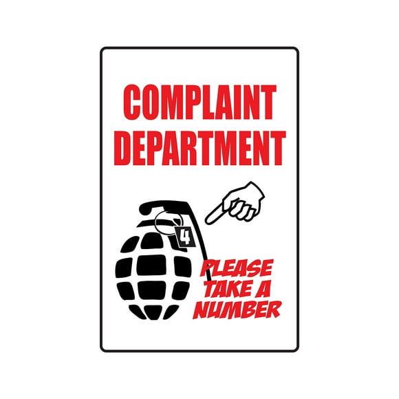 Service Department Signs