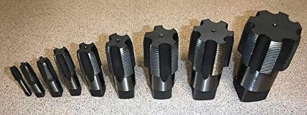 COMPLETE 9PC PIPE TAP SET NPT 1/8" 1/4" 3/8" 1/2" 3/4" 1" 1-1/4" 1-1/2 ...