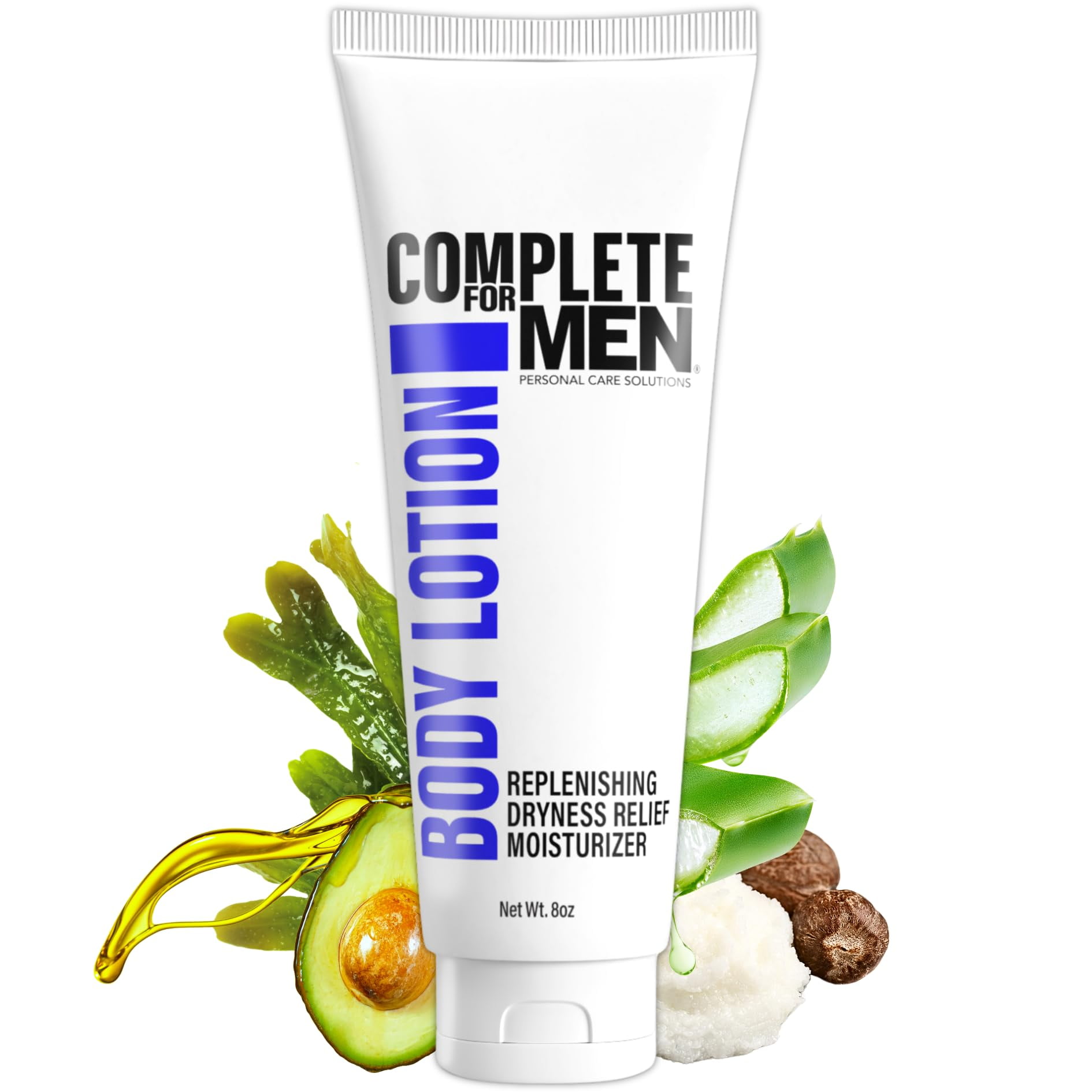 COMPLETE FOR MEN - TGF4 Body Lotion for Men, for Dry Skin: Non-Greasy ...