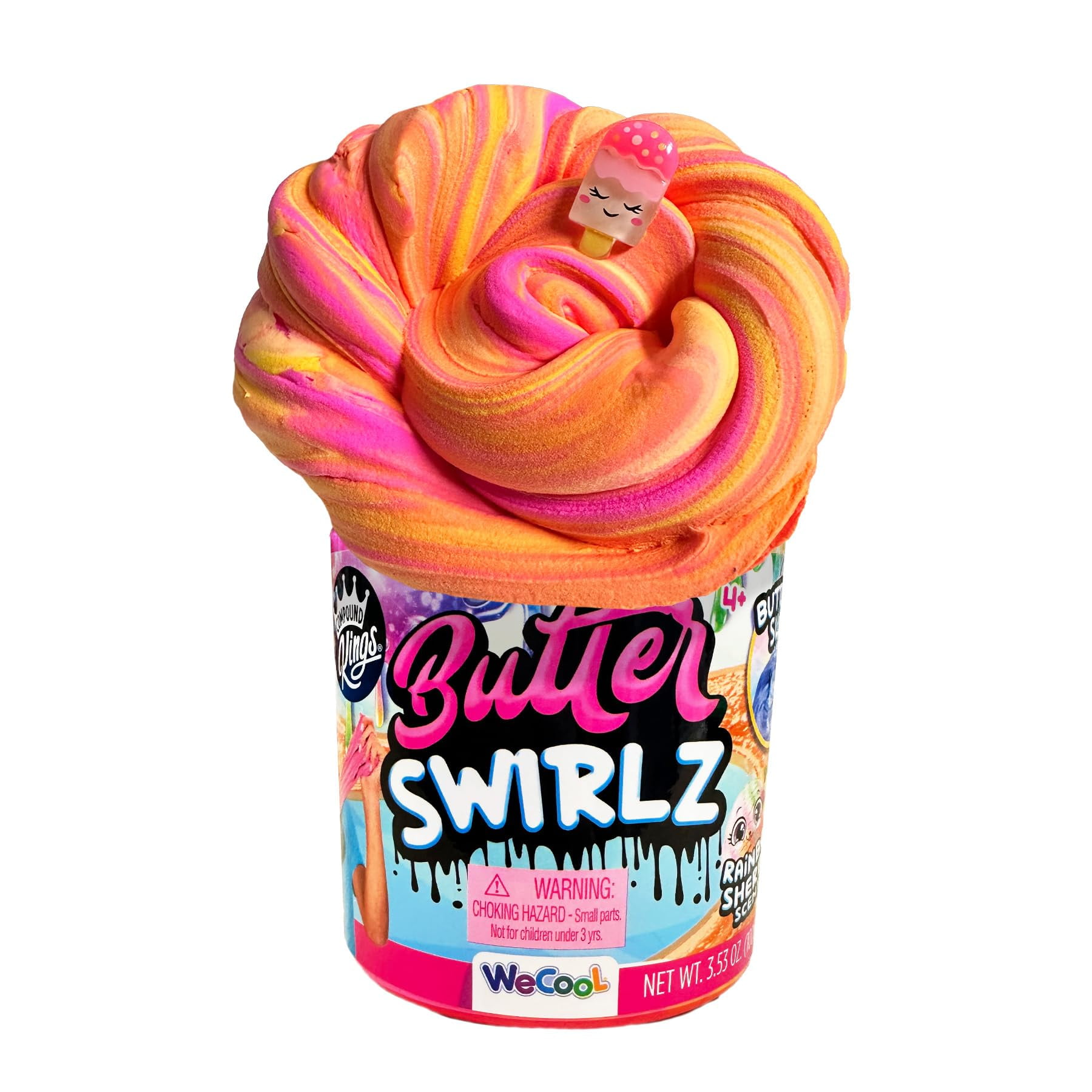 COMPOUND KINGS Butter Swirlz Slime Jar |Sensory Toys | Non-Sticky | Stress Relieving Tactile ...