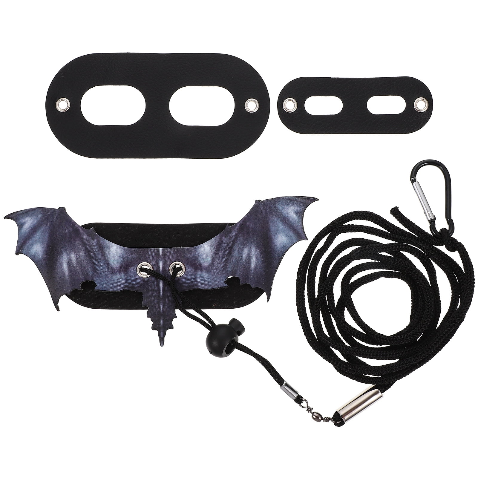 COMPUKAS 1 Set Bat Design Reptile Harness Bat Shaped Black For Lizards ...