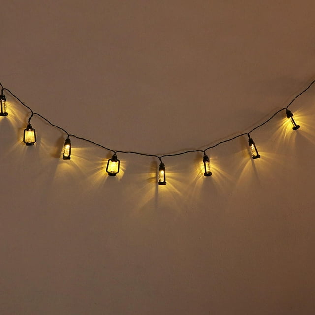 COMPUKAS 1 Set Bulb String Lights Mini Kerosene Shape Fairy Effect For ...