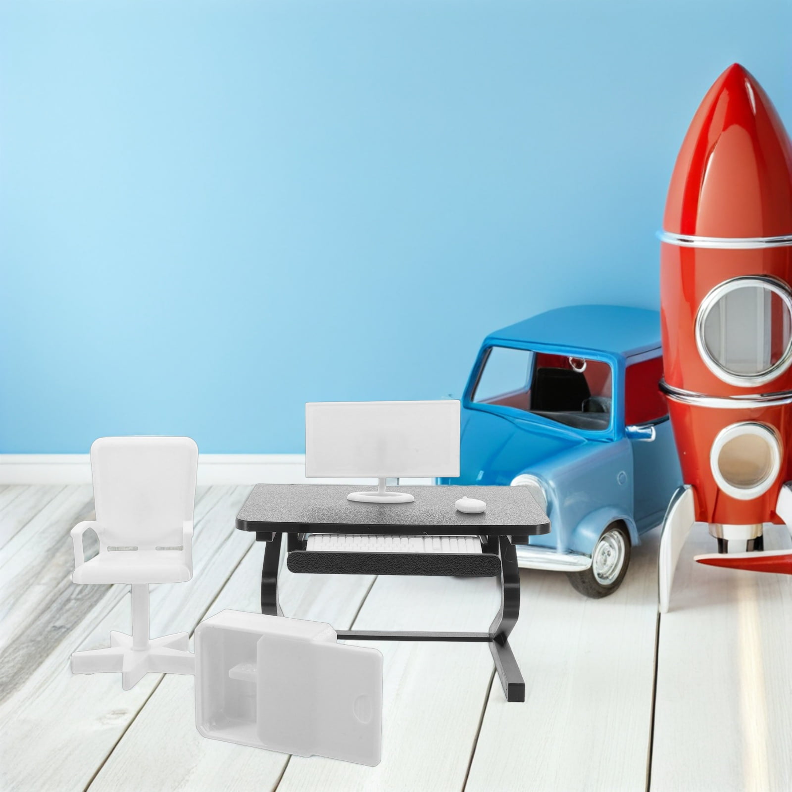 COMPUKAS 1 Set Dollhouse Scenery Props Plastic Educational for School ...