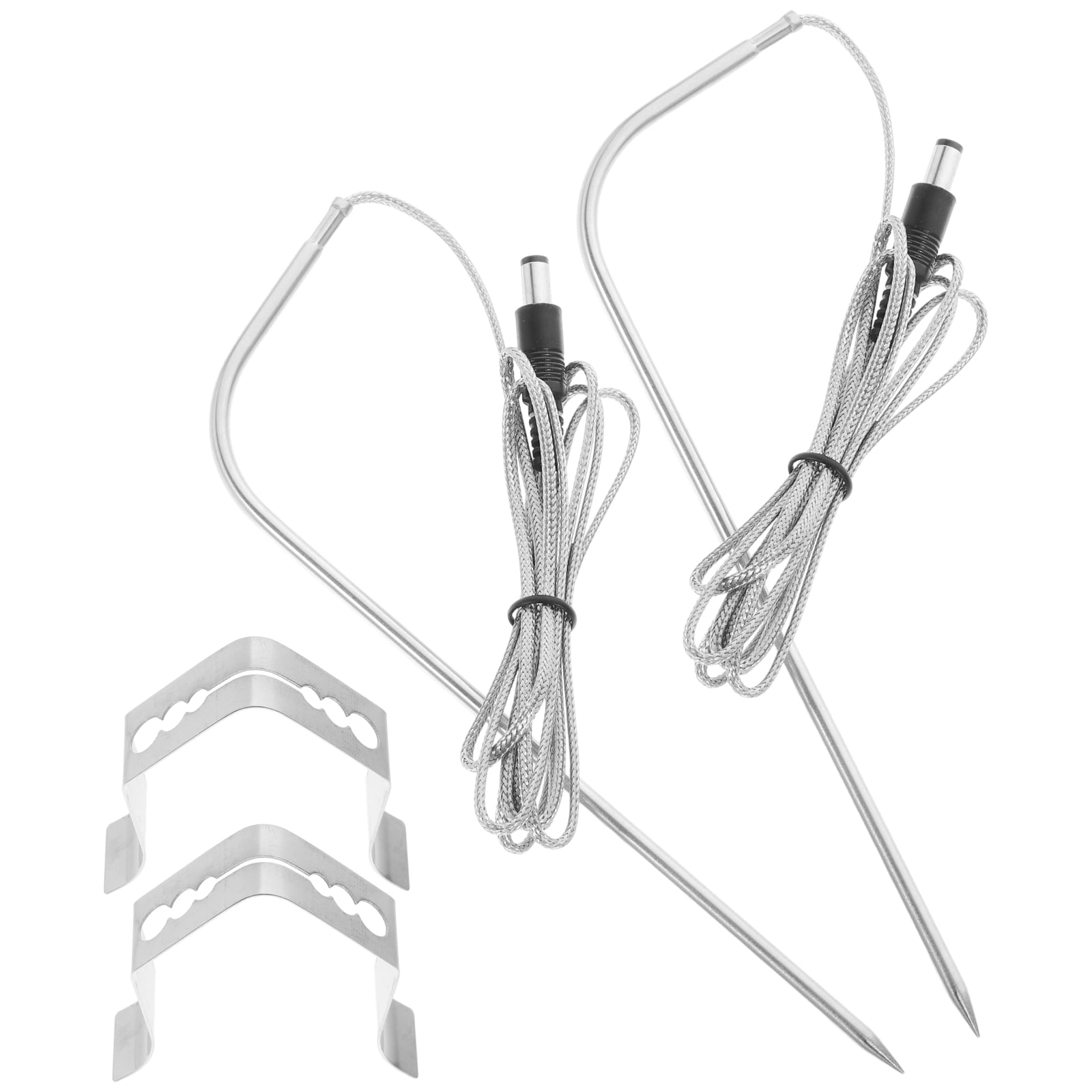 COMPUKAS 1 Set Oven Thermometer Probe Silver Plastic Replace Damaged ...