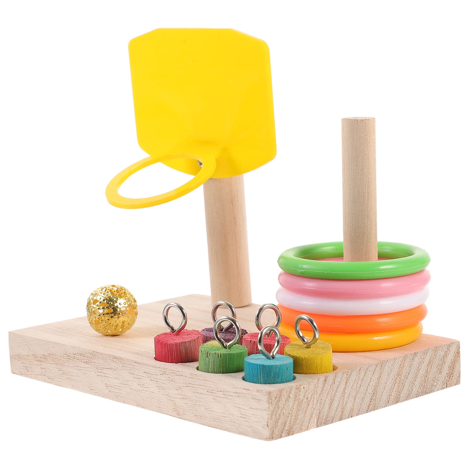 COMPUKAS 1 Set Parrot Toy Set Mini Basketball Shooting Design for Birds ...