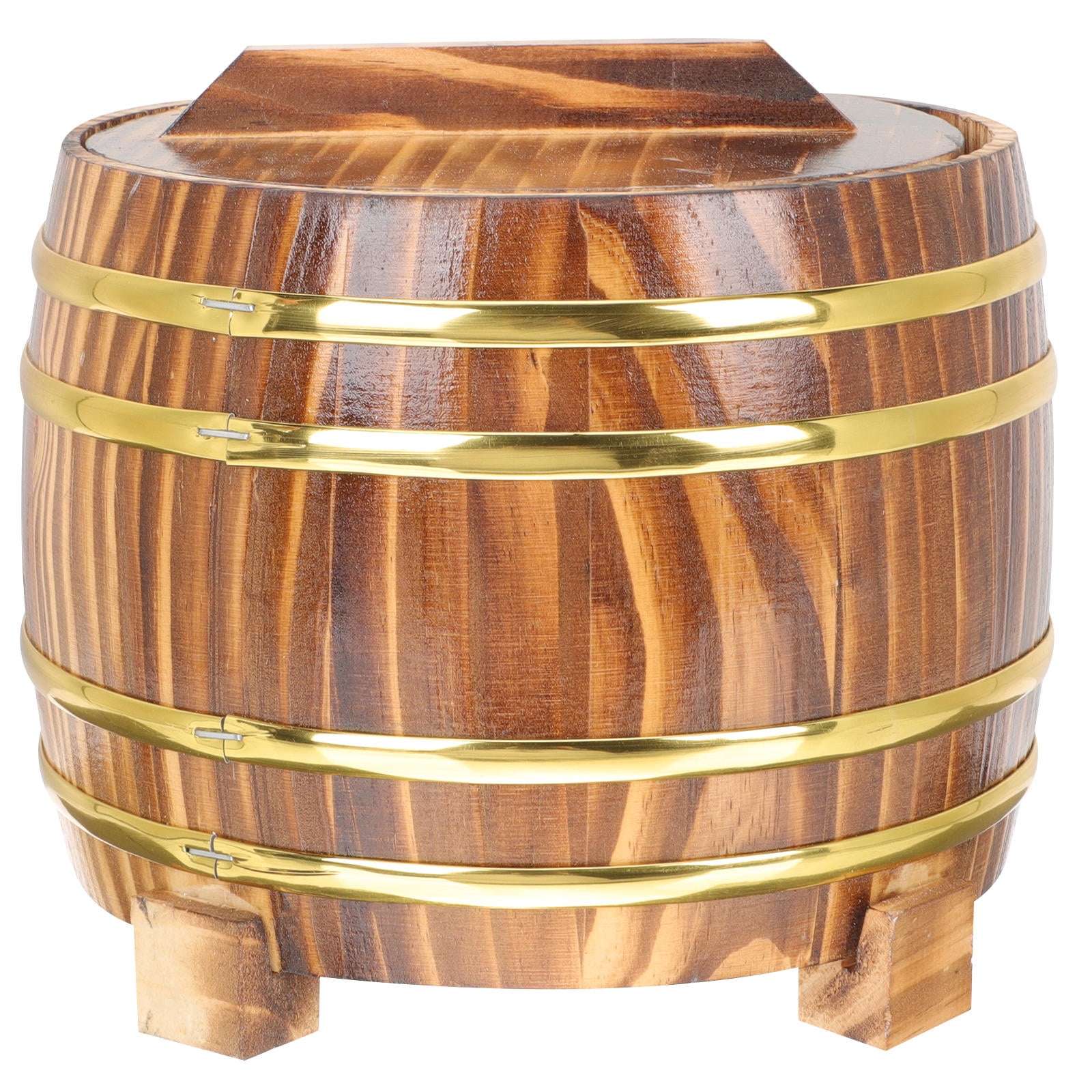 COMPUKAS Sushi Rice Contaner Rice Steamed Bucket Wood 1 Set - Walmart.com