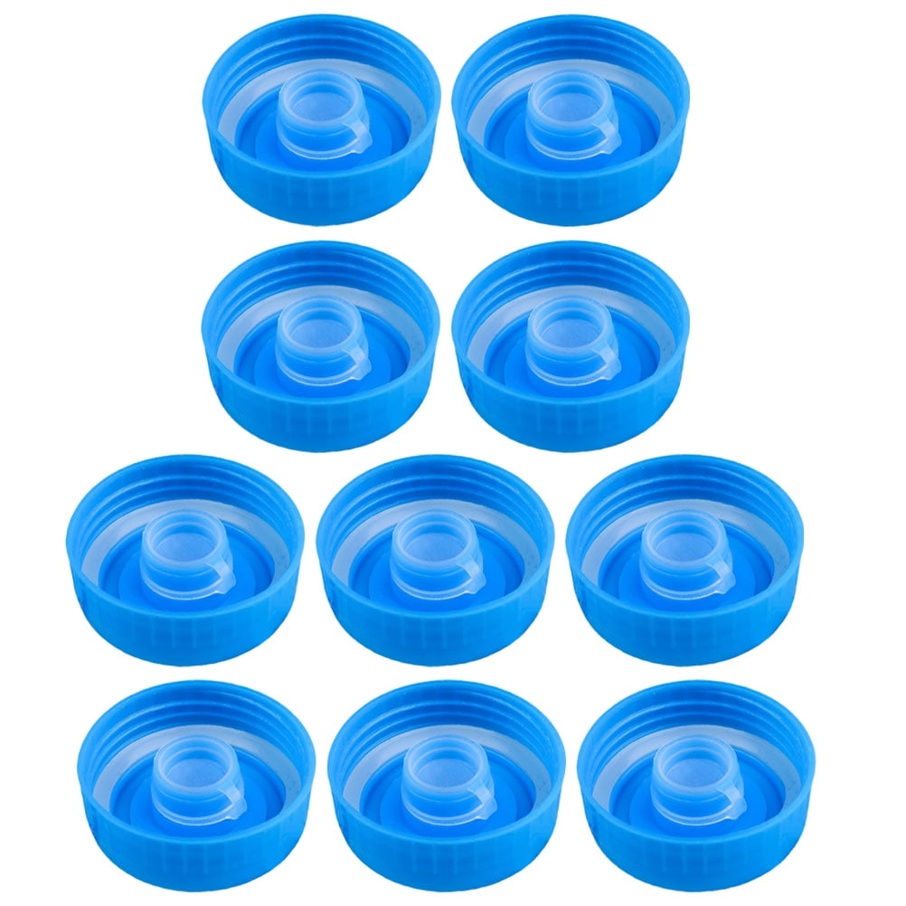 COMPUKAS 10 Pcs Blue Water Gallon Cap Plastic Reusable Covers for ...