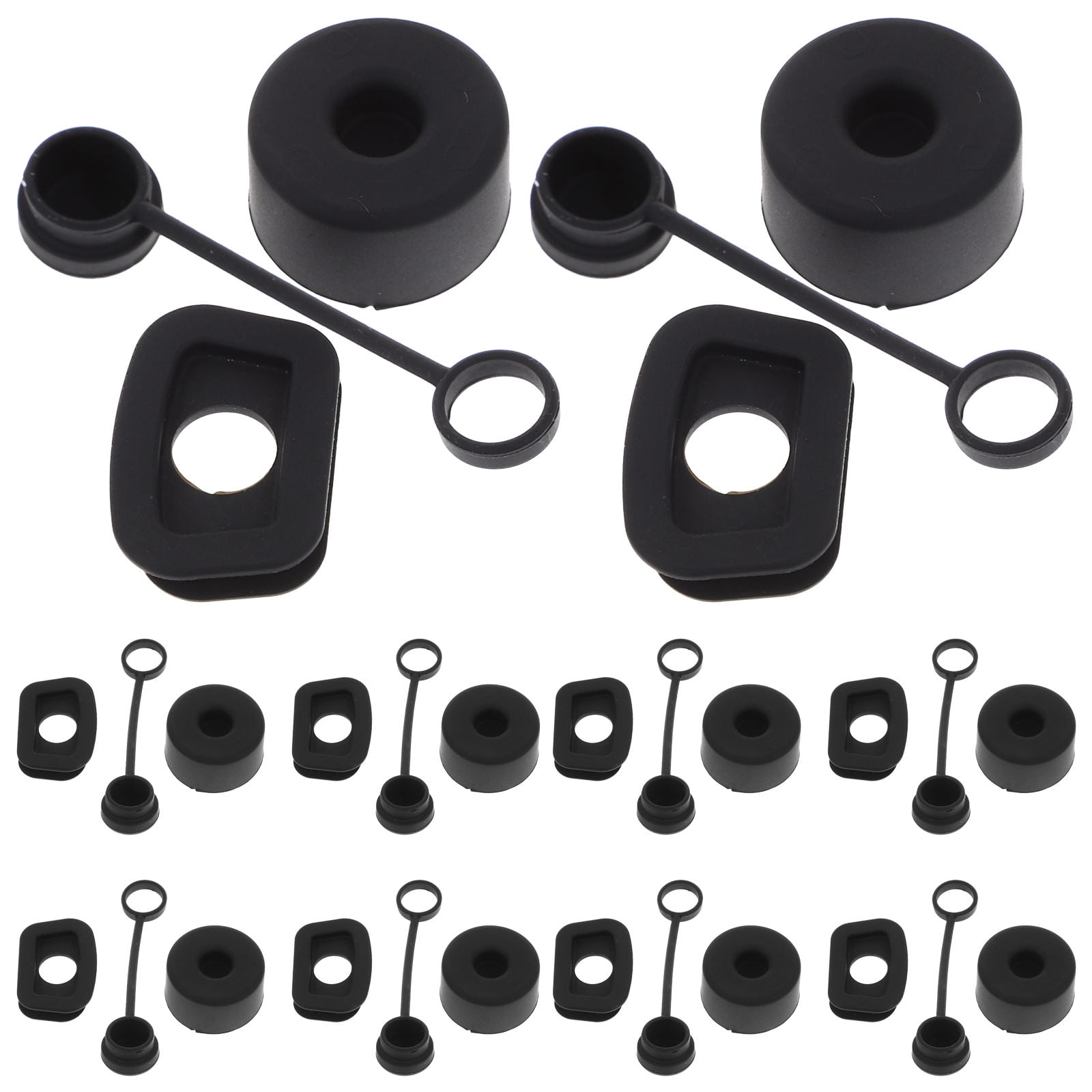 COMPUKAS 10 Sets Bulk Straw Covers Black Silicone Sealing For Home Use ...