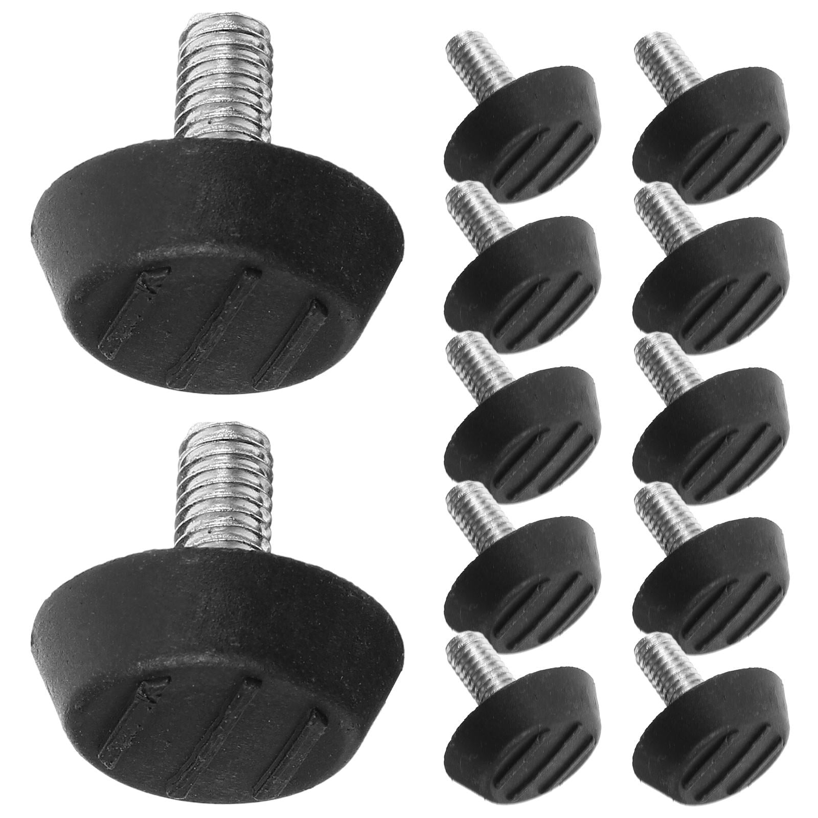 COMPUKAS 100Pcs Adjustable Furniture Levelers Screw in Rubber Feet Pads ...