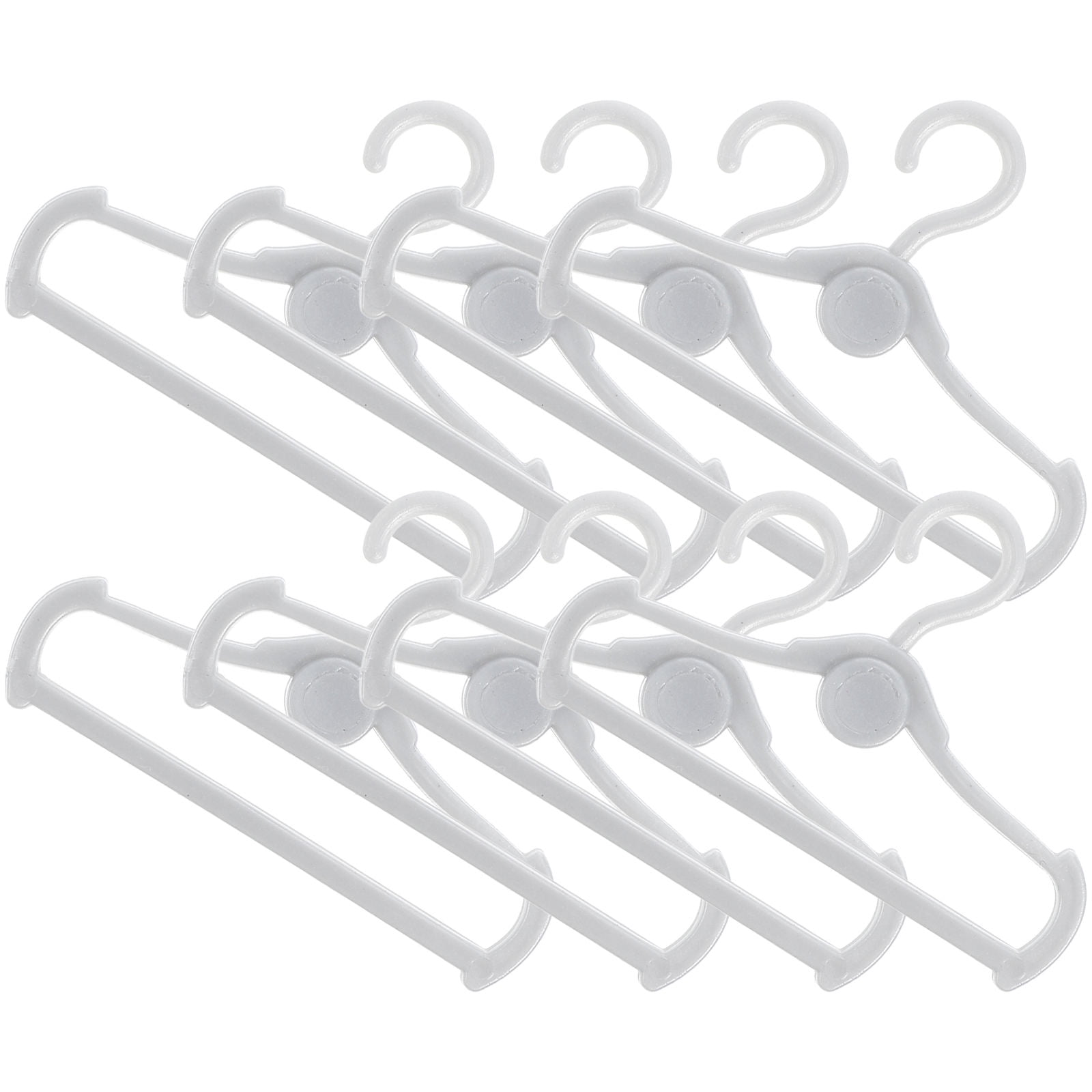 COMPUKAS 100pcs Mini Hangers for Kids Toys Room Nursery Grey Plastic ...