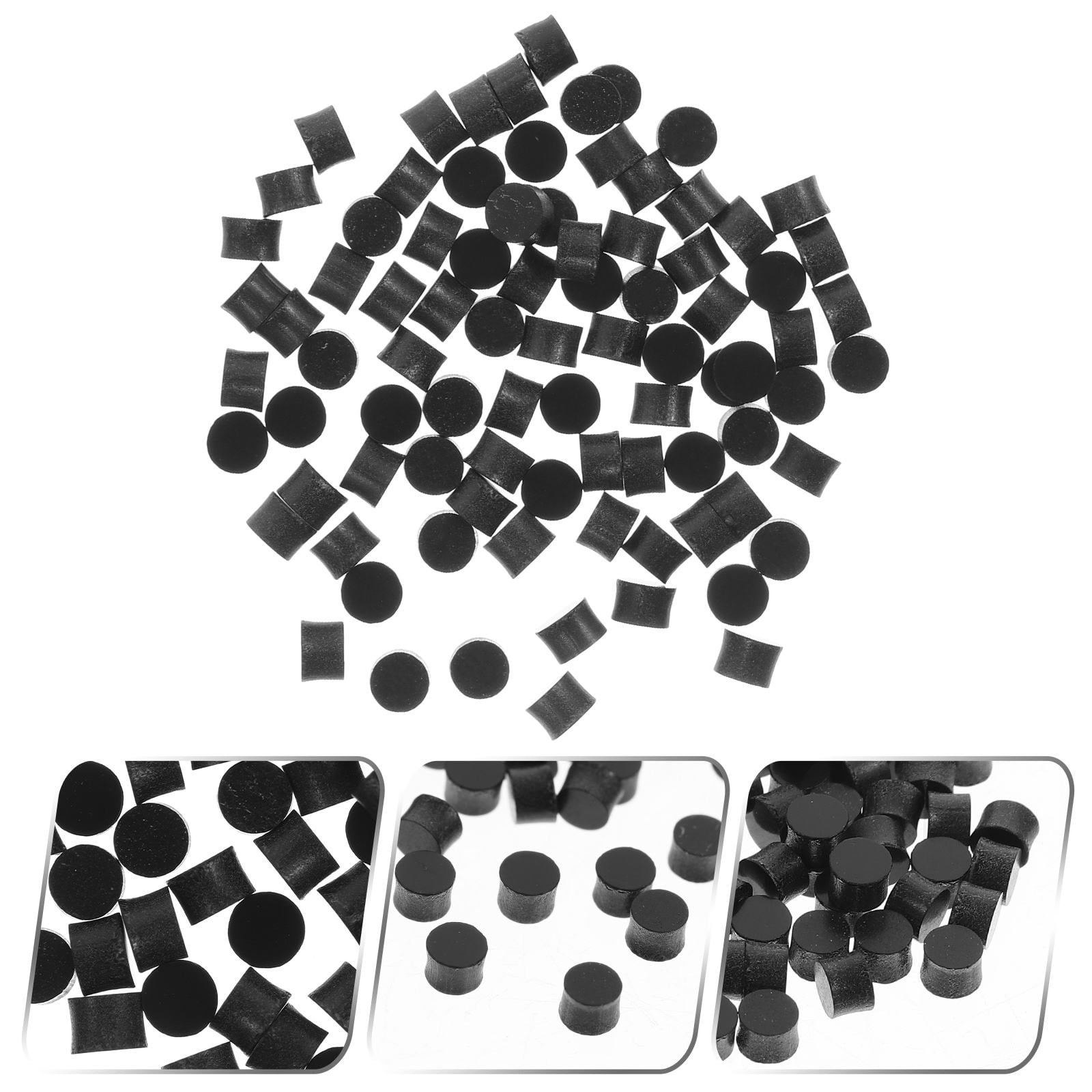 COMPUKAS 100Set Acrylic Inlay Dots for Guitar Fretboard Inlay Black ...