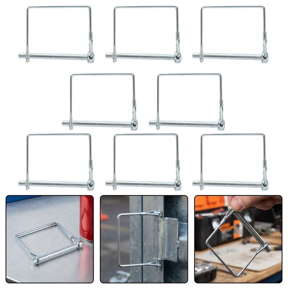 Wire Lock Pin for Trailer Hitch and Auto Use