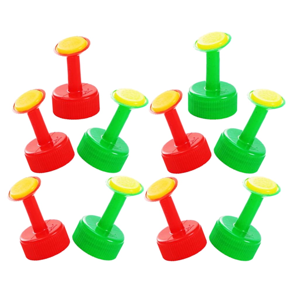 COMPUKAS 10pcs Water Bottle Sprinkler Caps Sprinkler Head PVC Green ...