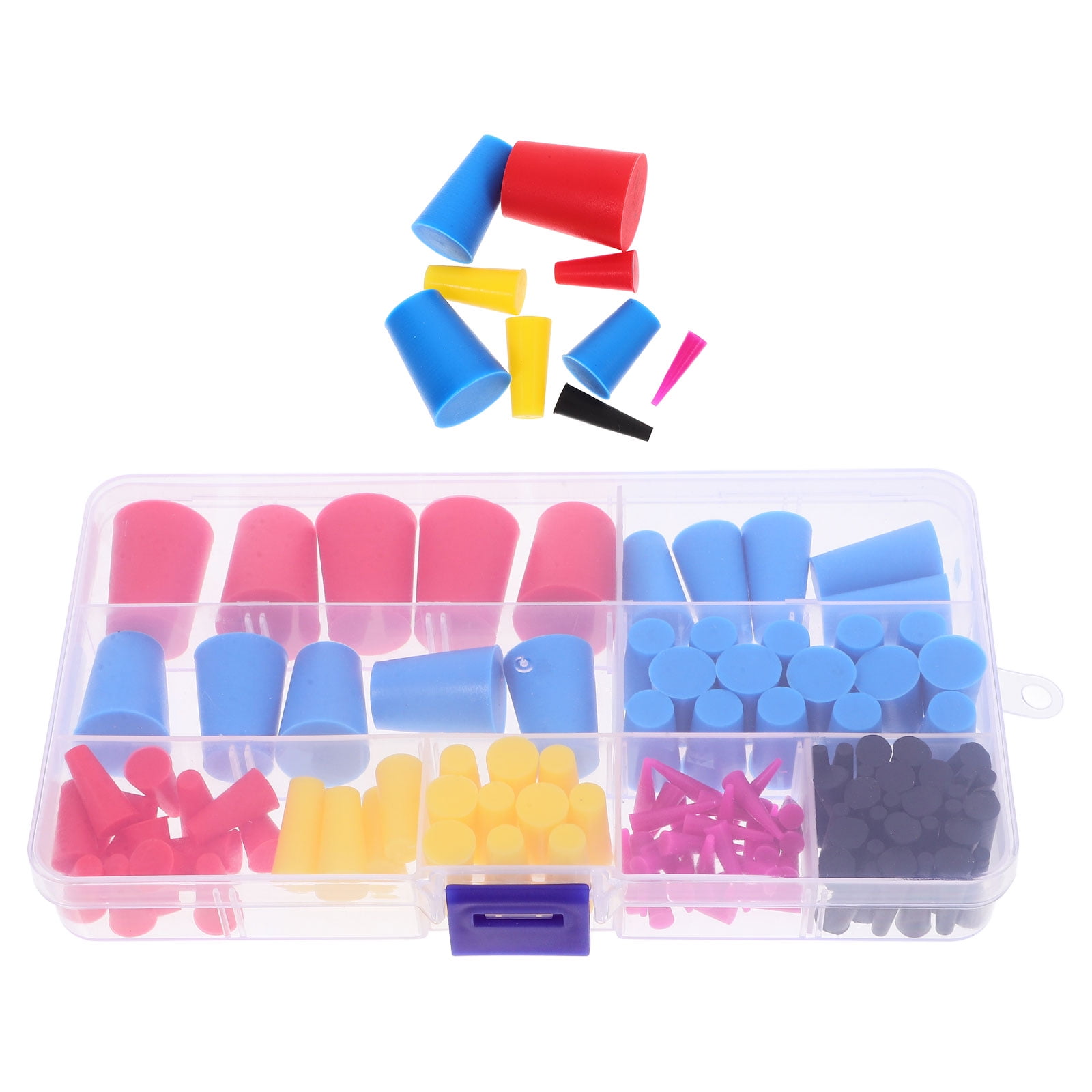 COMPUKAS 120Pcs Tapered Plug Assorted Color Rubber Sealing For ...