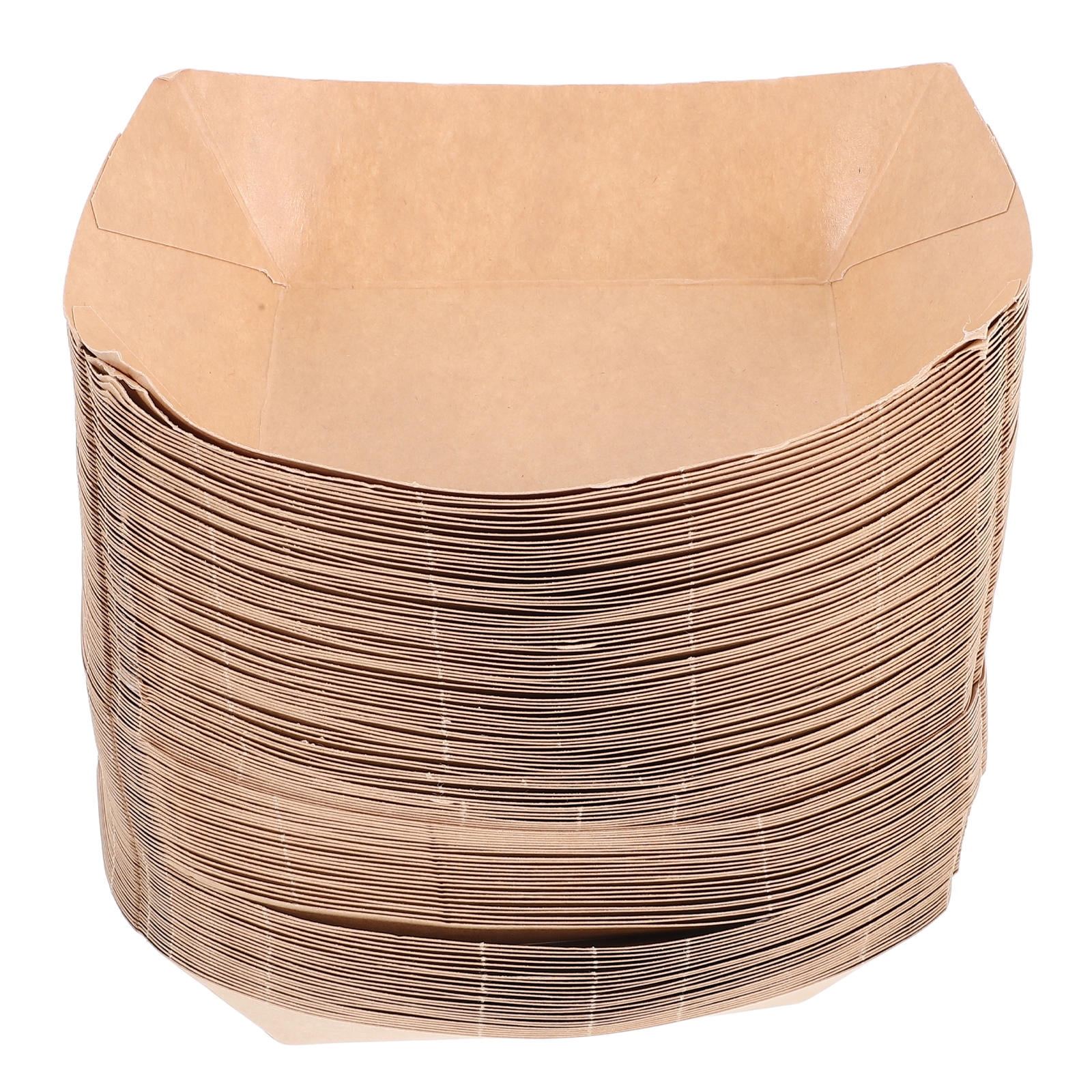 COMPUKAS 125Pcs Cardboard Takeout Tray For Fried Snacks Packaging And ...