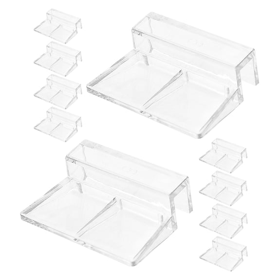 COMPUKAS 12Pcs Aquarium Glass Lid Clips Transparent Acrylic Fish Tank ...