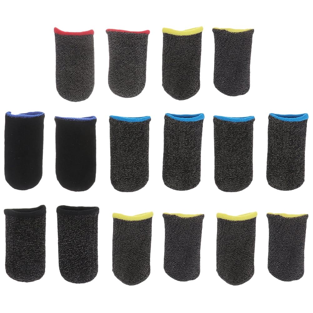 COMPUKAS 16 Pcs Assorted Color Screen Finger Sleeves for Playing Games ...