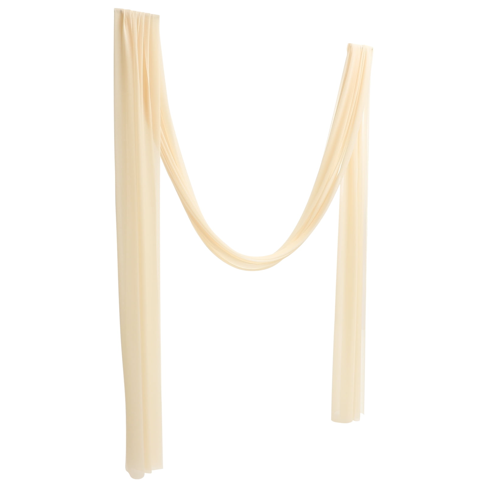COMPUKAS 1Pack Arched Veil 600X75CM Sheer Fabric Wedding Arch Draping ...