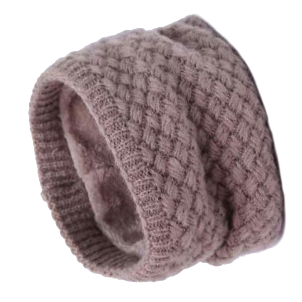 COMPUKAS 1Pack Circular Knit Scarf For Winter Outfit Woolen Yarn Warm ...