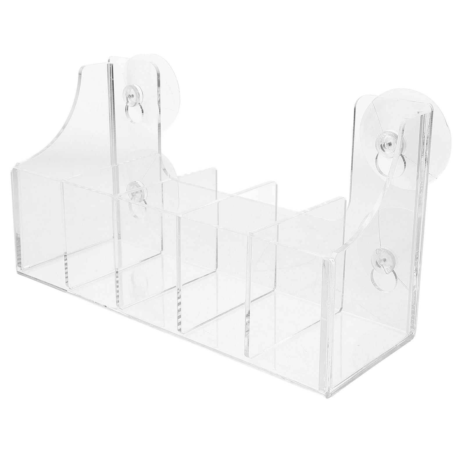 COMPUKAS 1Pack Clear Suction Cup Rack For Beverage Organization 22.0X12 ...