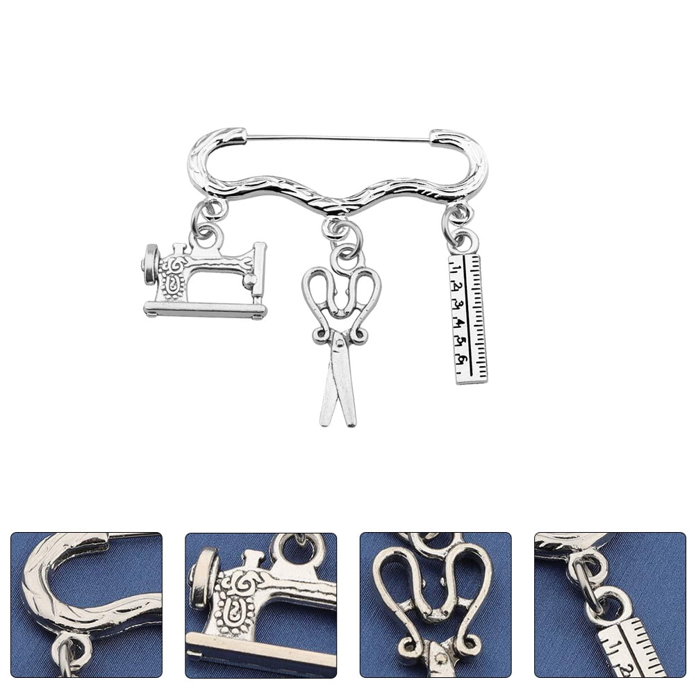 COMPUKAS 1Pc Fashion Sewing Brooches for Women Sewing Machine Shape ...