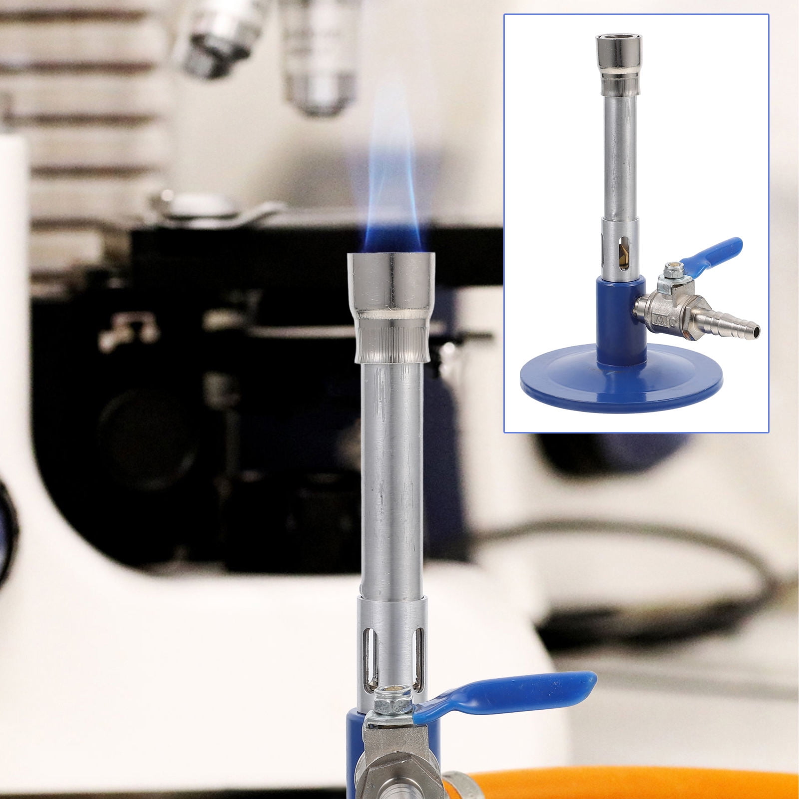 COMPUKAS School Gas Bunsen Burner Zinc Alloy 1Pack Laboratory Testing ...