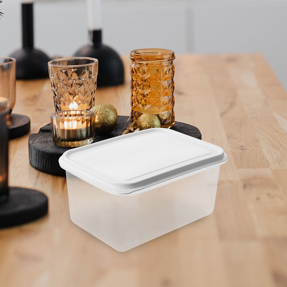 COMPUKAS 1Pcs Rectangular Plastic Dough Proofing Box with Lid for Home ...