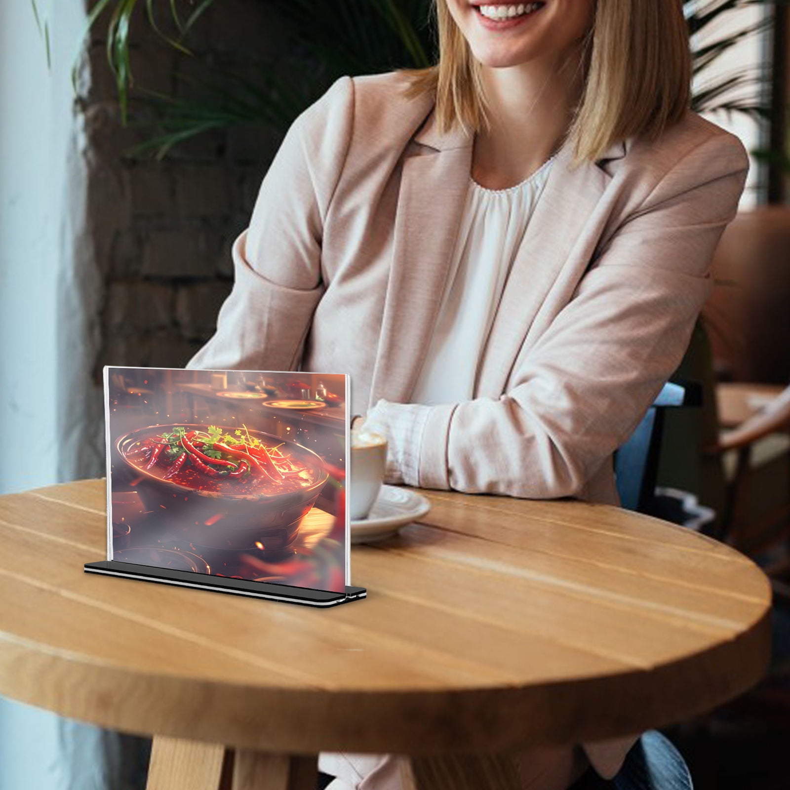 COMPUKAS 1Set Acrylic Table Decorations for Tabletop Display of Photos ...