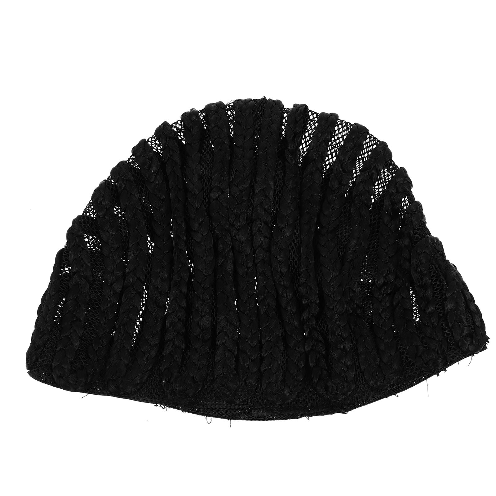 COMPUKAS 1Set Black Cornrows Net Cap for Braids Prevent Wig Slipping ...