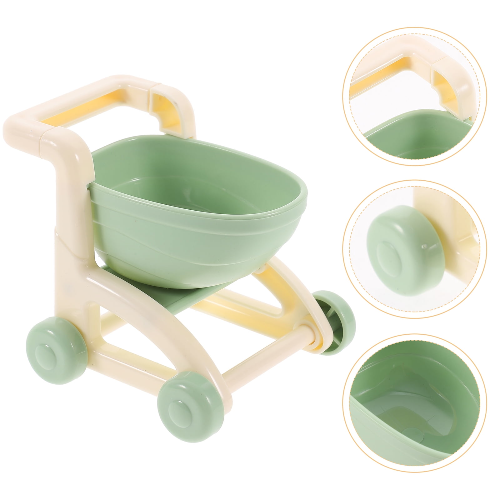 COMPUKAS 1Set Mini Shopping Trolley Multi 7.6x7.0x6.7in Plastic for ...