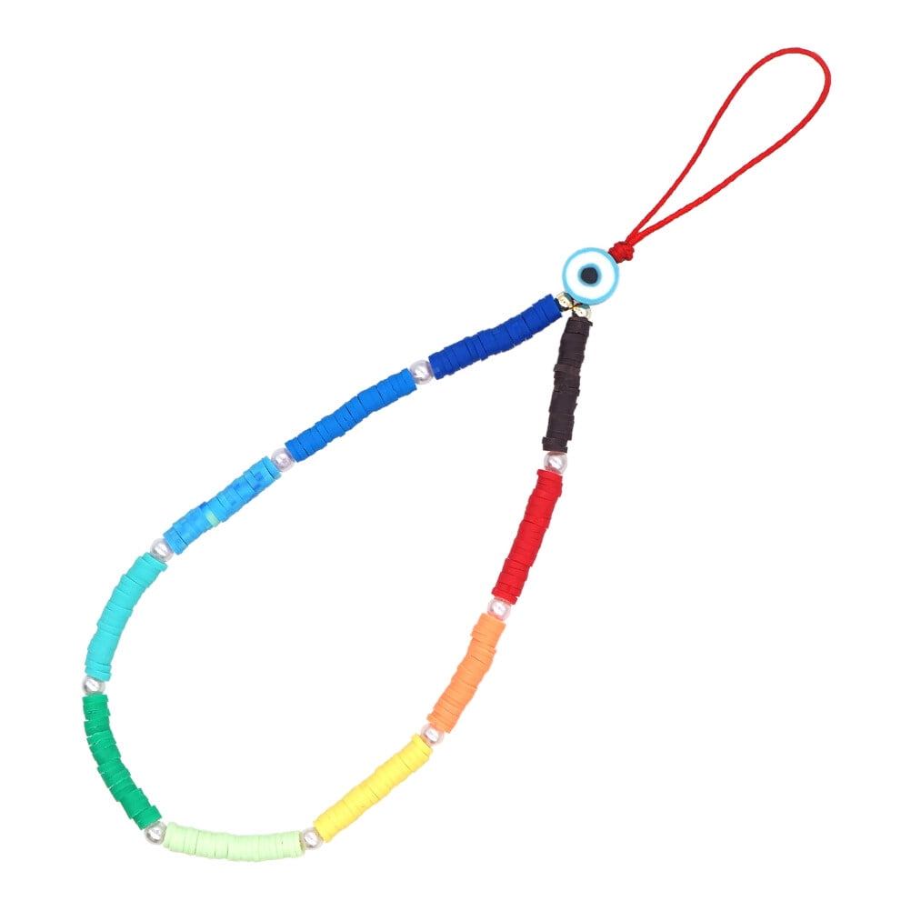 COMPUKAS 1Set Multi-colored Beaded Lanyard for -lost and Wrist Hanging ...