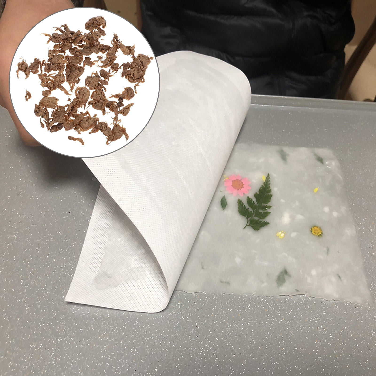 COMPUKAS 1Set Paper Pulp DIY Kit Dark Brown for Children Educational ...