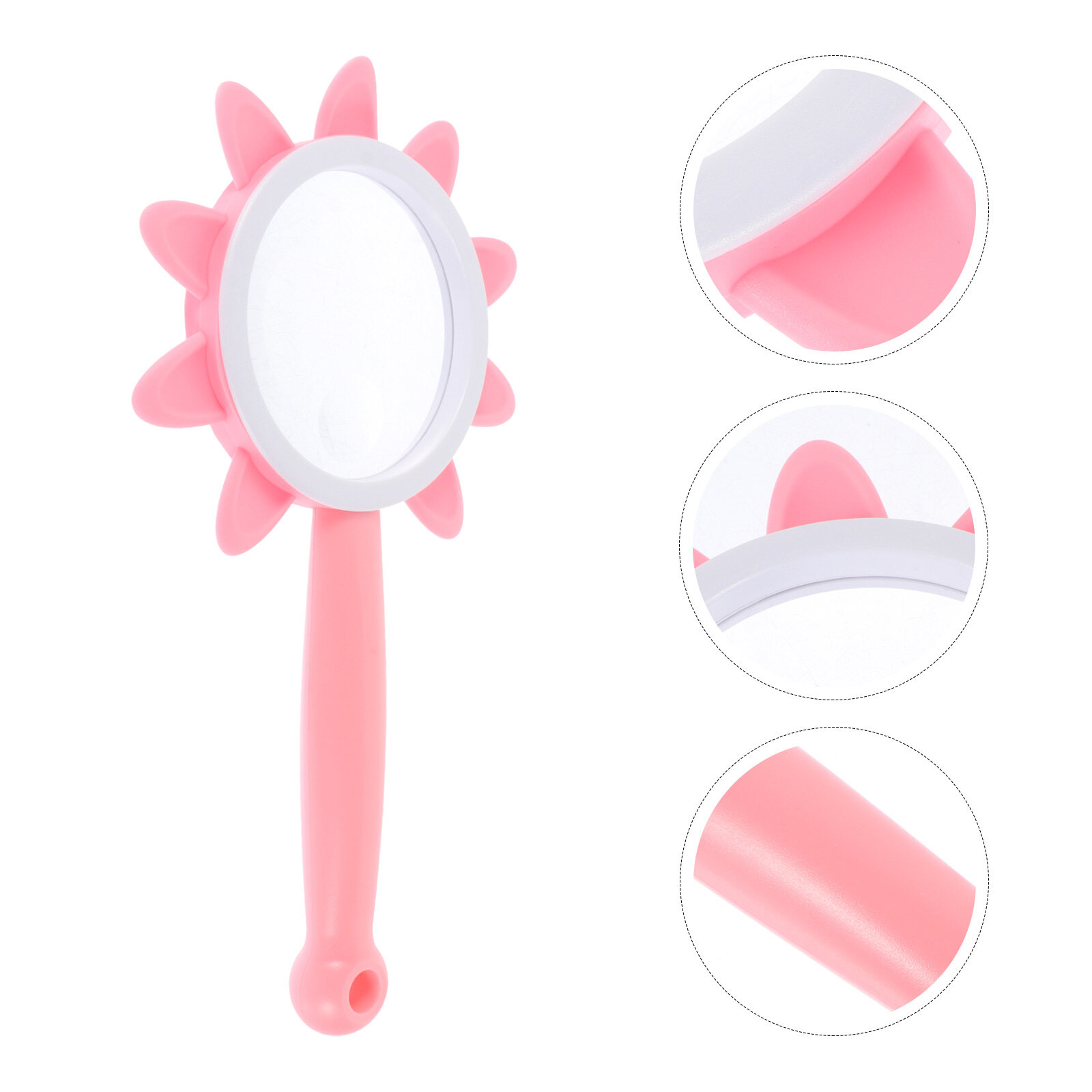 COMPUKAS Handheld Magnifier Pink Portable for Children Insect ...