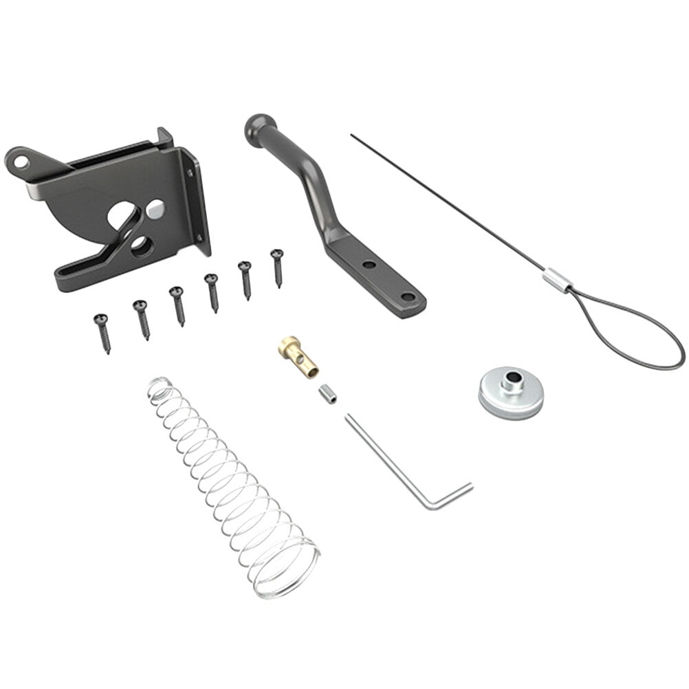 COMPUKAS 1Set Spring Loaded Gate Latch for Outdoor Fence Solid Carbon ...
