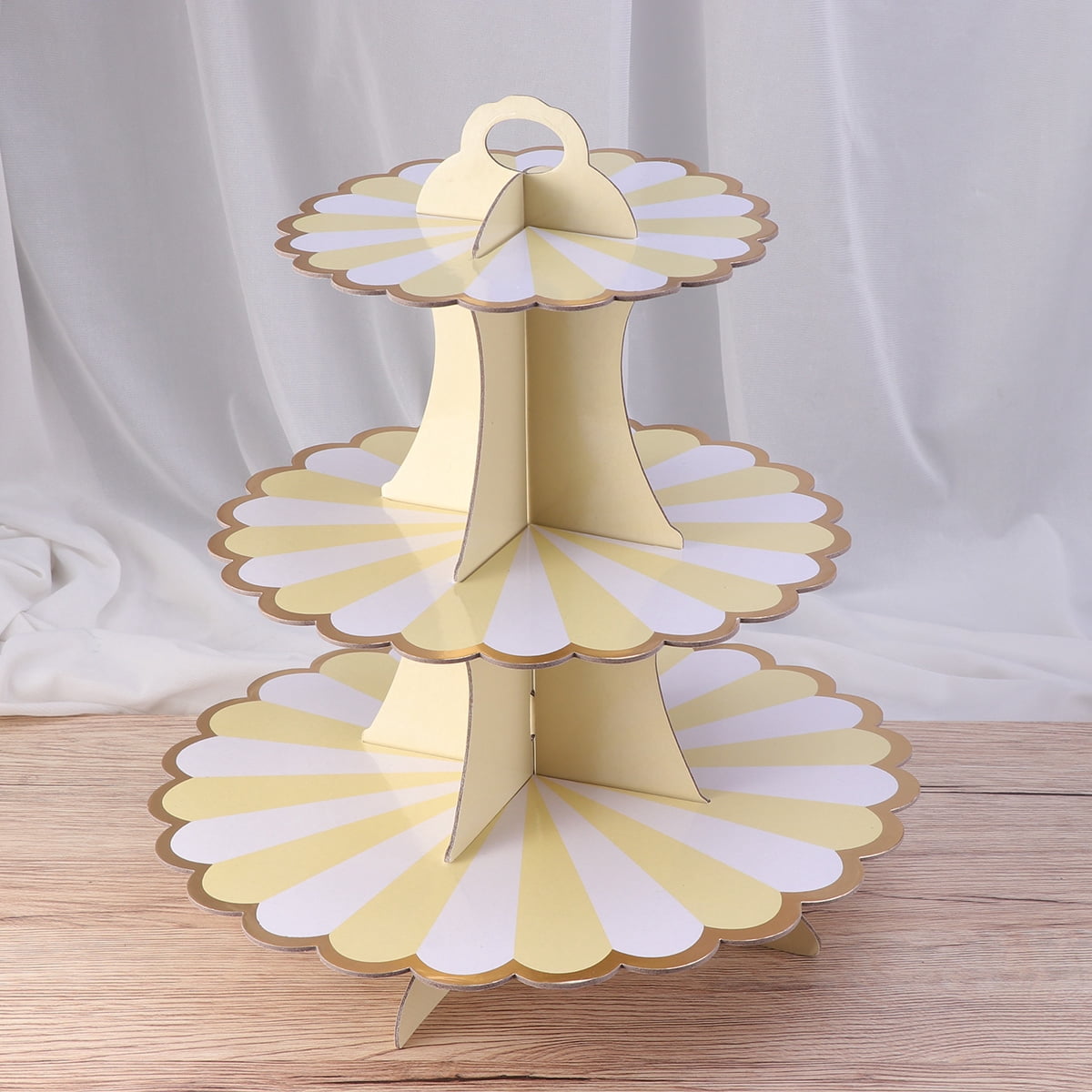 COMPUKAS 1Set Three Layer Cake Stand Food Display Risers for Party ...