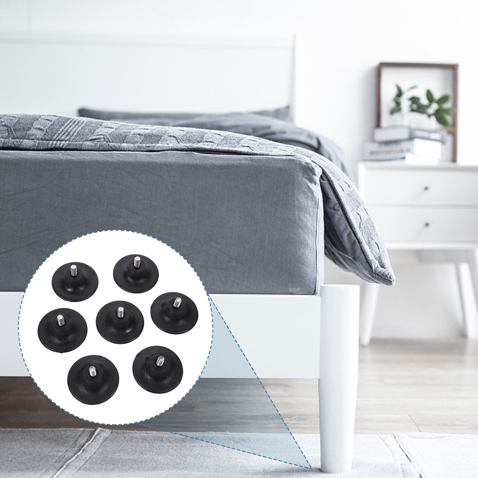 COMPUKAS 20Pcs Round Shape Furniture Leveler for Furniture Leveling ...