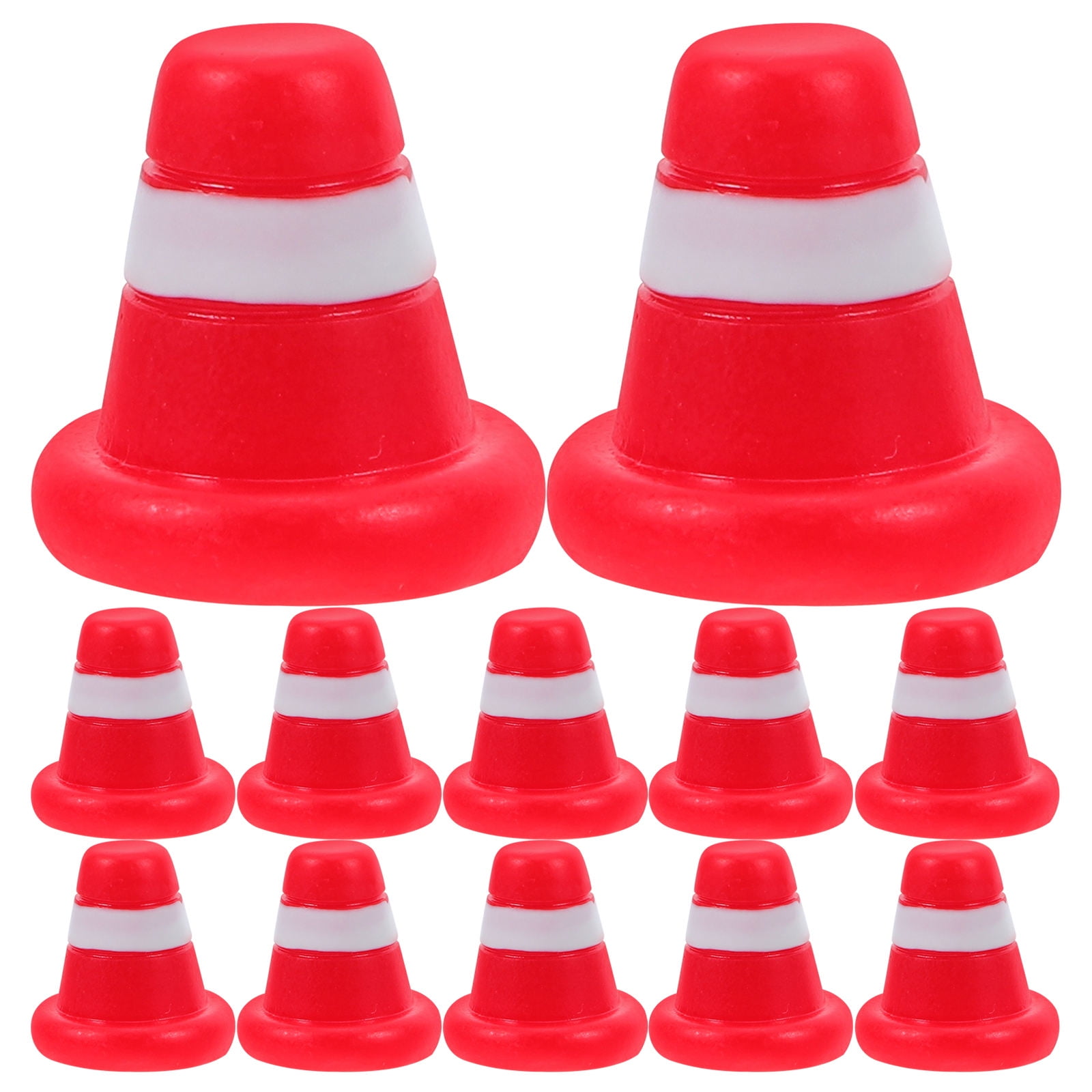 COMPUKAS 20pcs Safety Cones Plastic Red Educational Cognitive Tool For ...