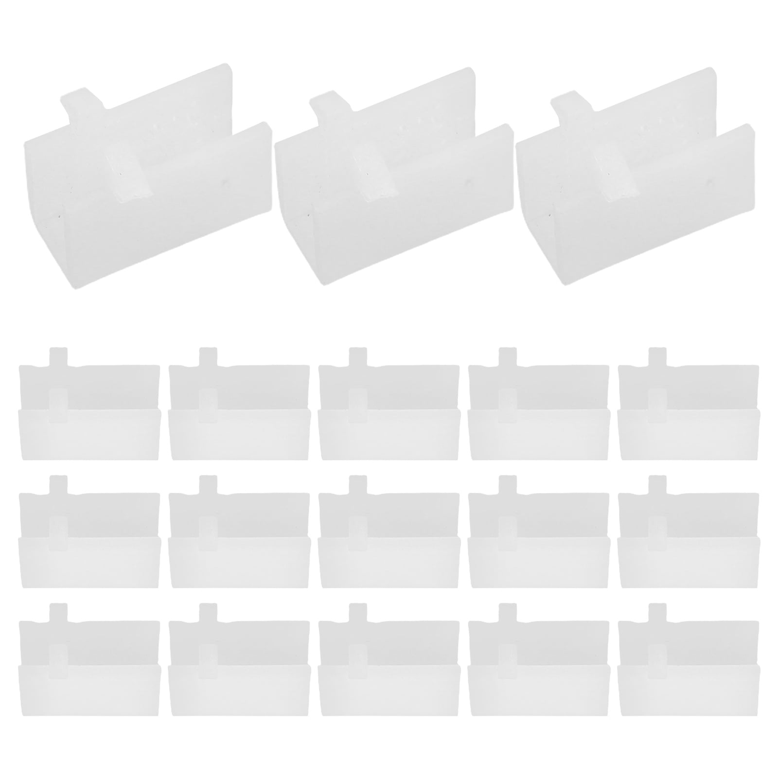 COMPUKAS 20pcs Shelf Clips White Plastic Adjustable Shelf Support Clip ...