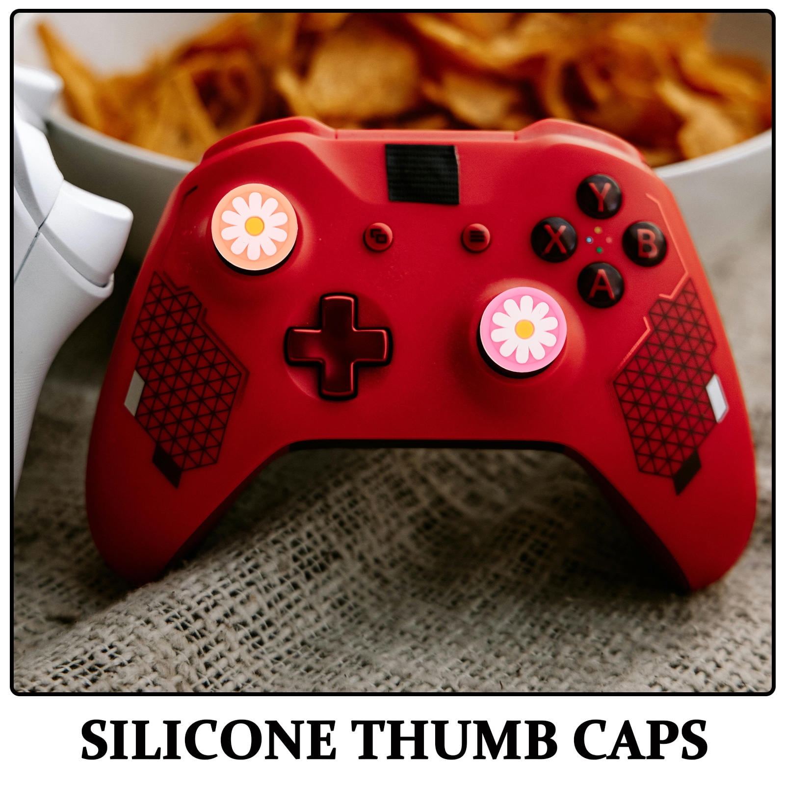 COMPUKAS 24Pack Joystick Button Covers Silicone Grip Enhancement Caps ...