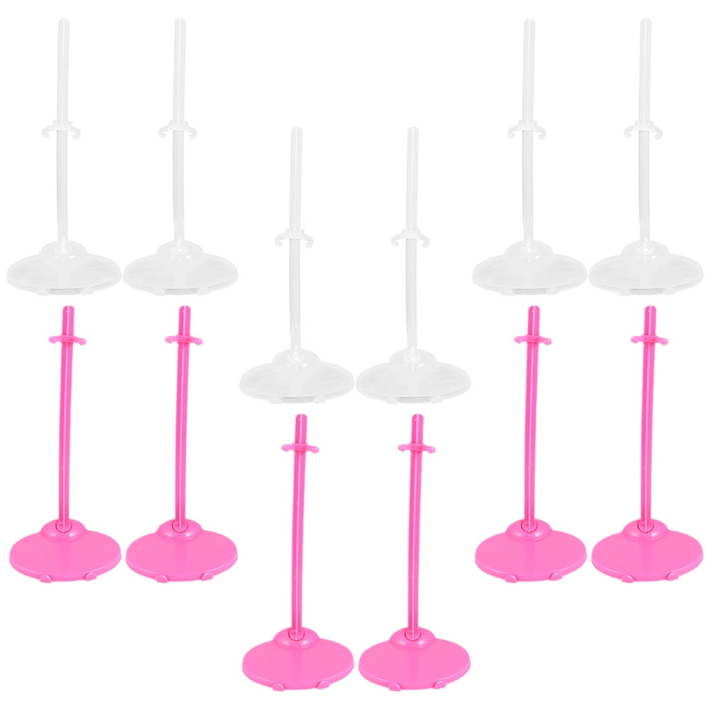 COMPUKAS 24Pcs Transparent Grip Part Doll Stands for Puppet Display ...