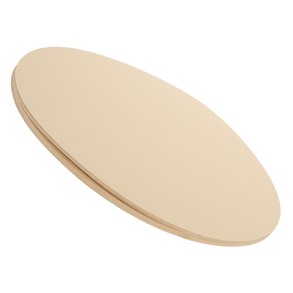 COMPUKAS 25Pcs Cardstock for Light Brown Round Kraft Paper Hand Drawing ...