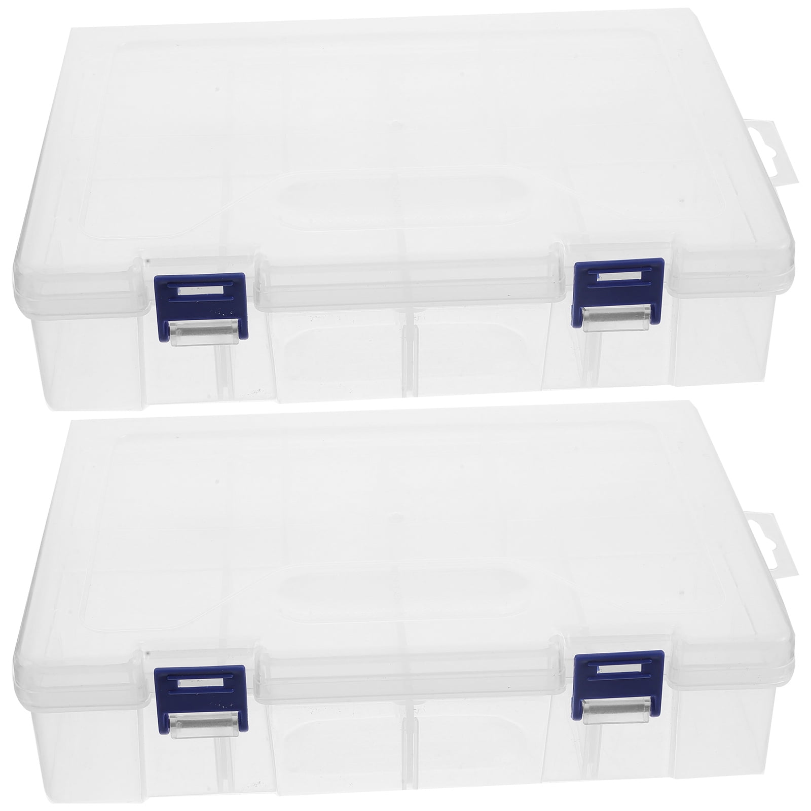 COMPUKAS Transparent Mini Storage Box Parts Organizer 2Set - Walmart.com