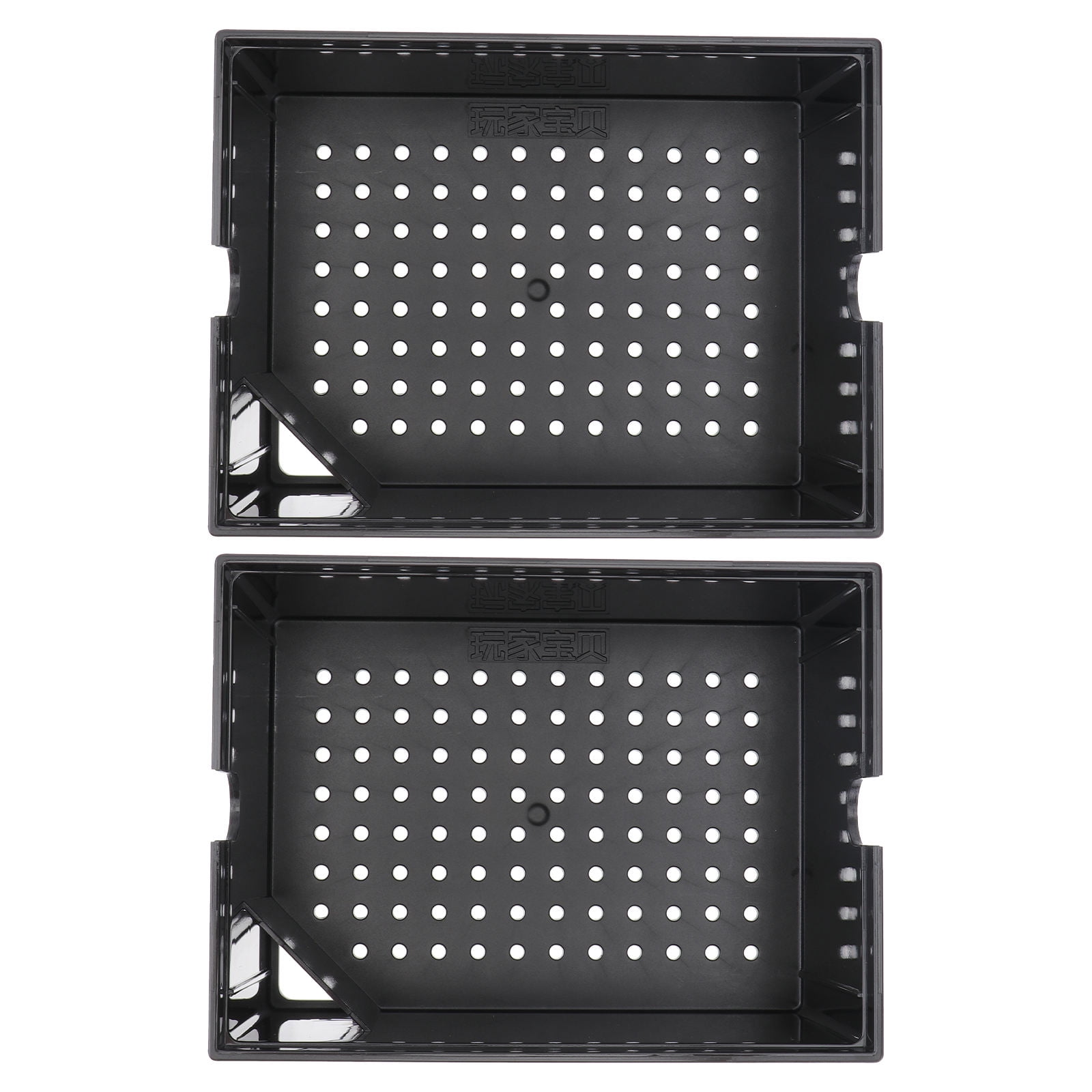COMPUKAS 2-Pack Aquarium Filter Case for Fish Tanks with Stackable ...