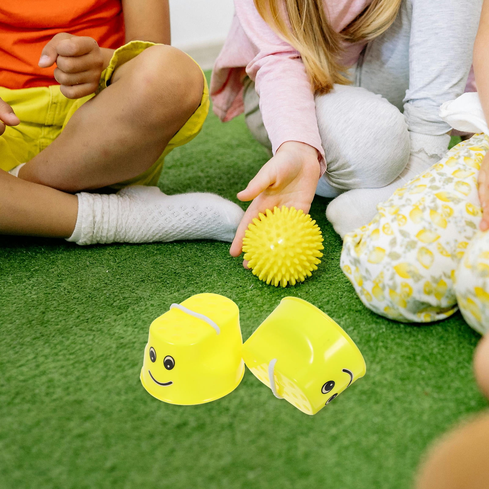 COMPUKAS 2Pcs Face Shape Stilts Toy for Toddlers and Children Sensory ...