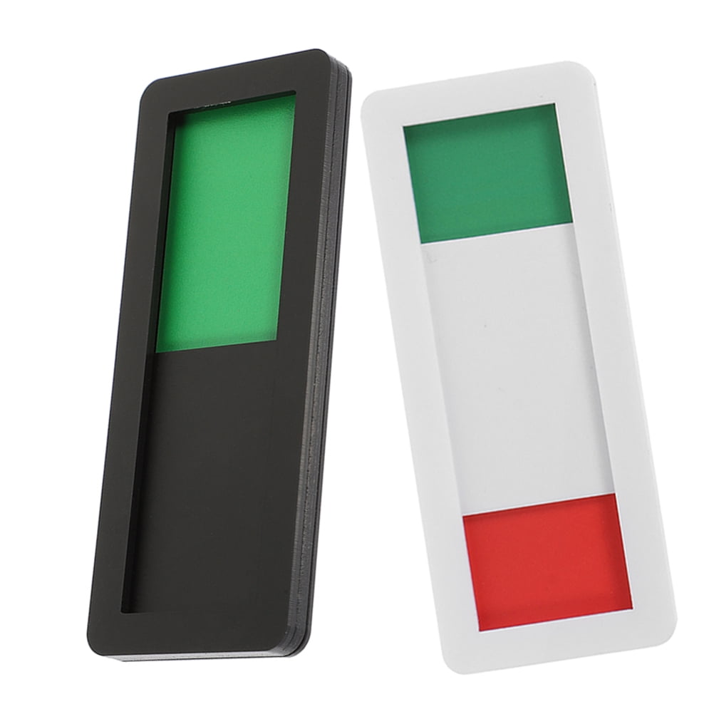 COMPUKAS Office Table Slider Sign Sliding Door Sign Assorted Color 2Pcs ...